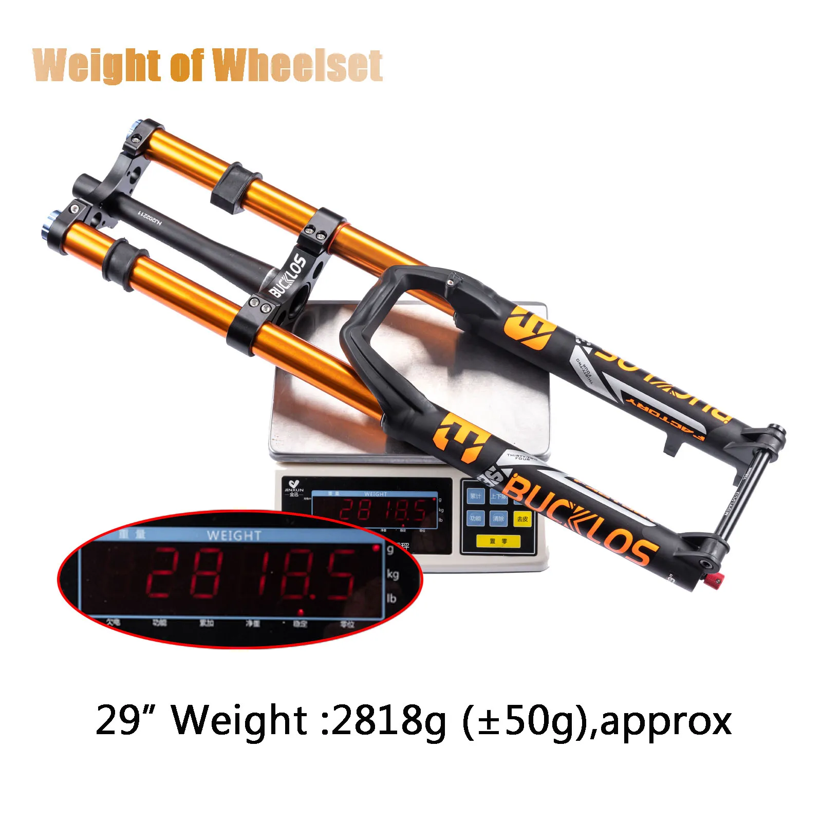 Bucklos 27.5 29 Inches Downhill Double Shoulder Bicycle Inverted Fork ...