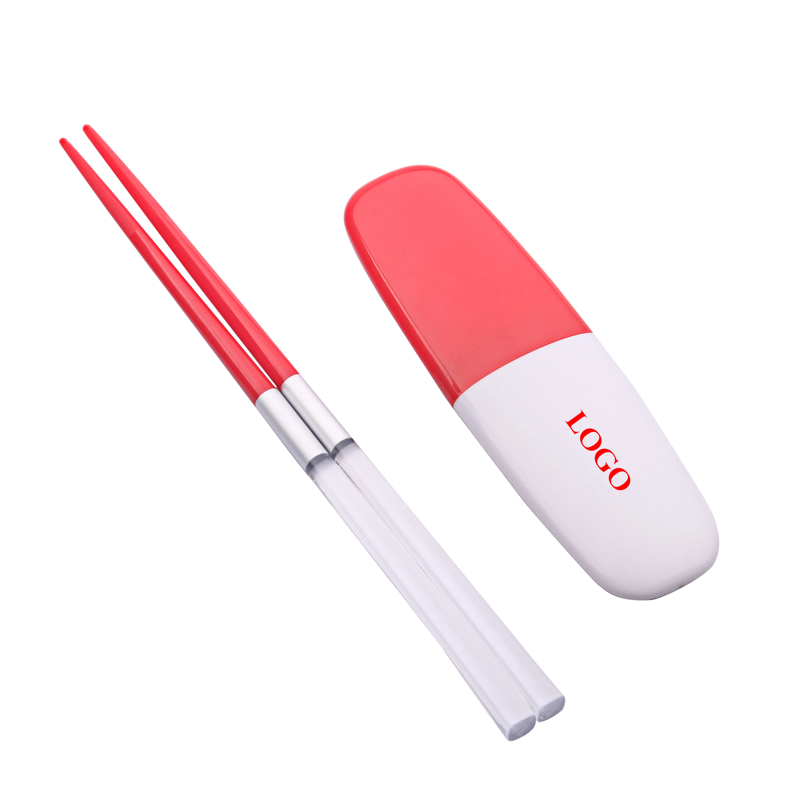 Cheap Travel Portable Chopsticks Red Foldable Plastic Chopsticks ...