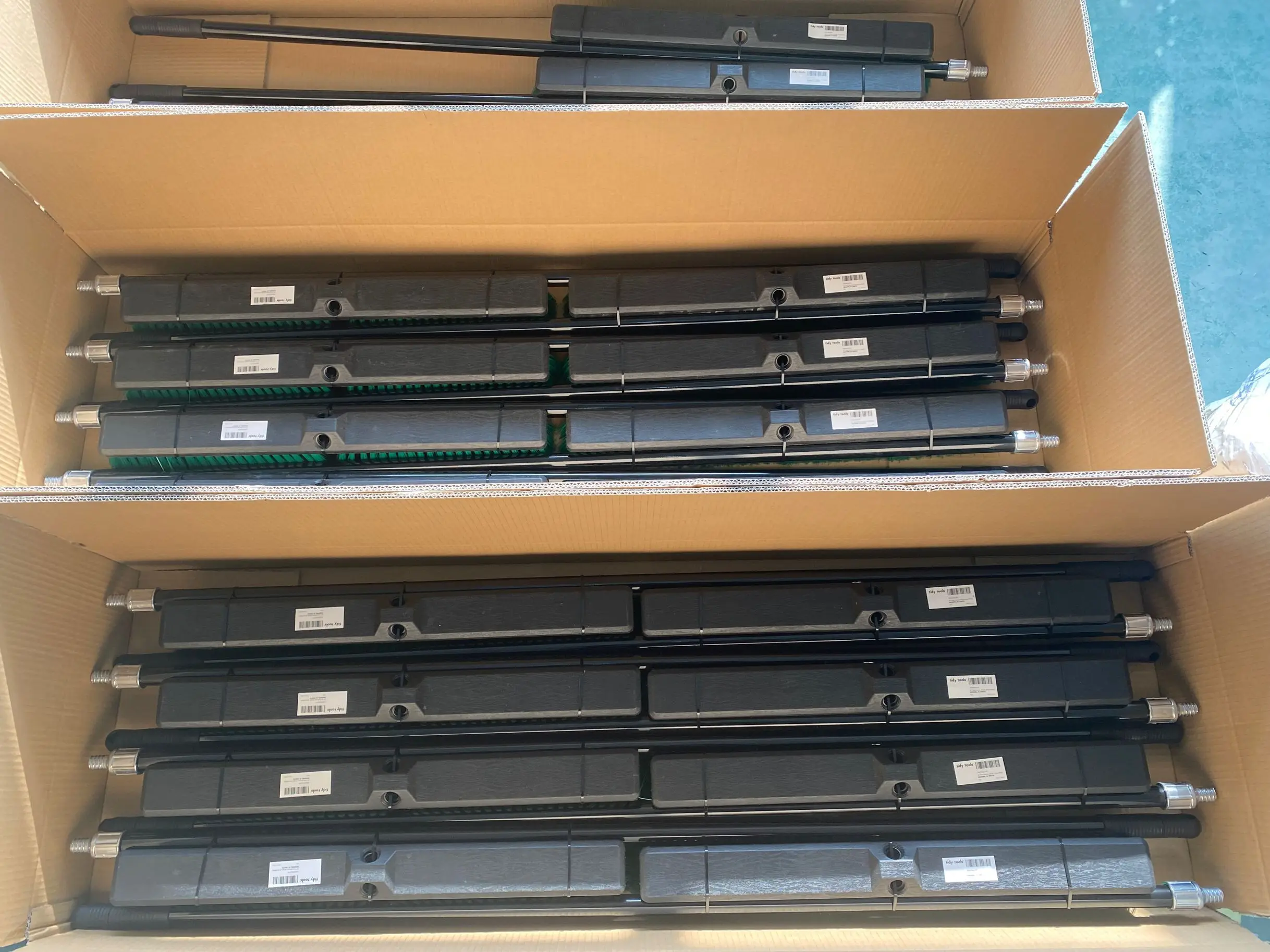 Garden Heavy Duty Push Broom Floor And Cleaning Sweeping Plastic Brush ...