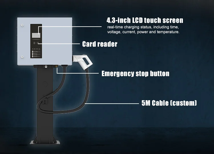 30KW Wall Mounted DC EV Charger - Efficient Electric Vehicle Charging