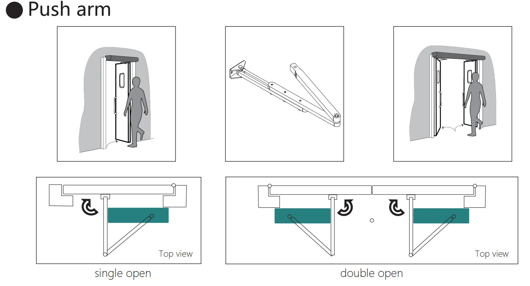 Modern Design Automatic Door Operator SW-500 – Electric Swing Door ...