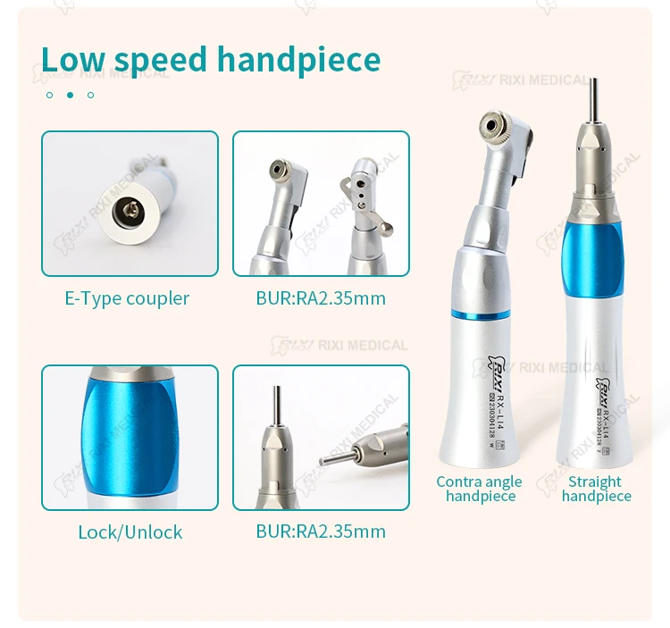 Dental Handpiece High Speed Low Speed Lab Tube Surgical Turbine Dental ...