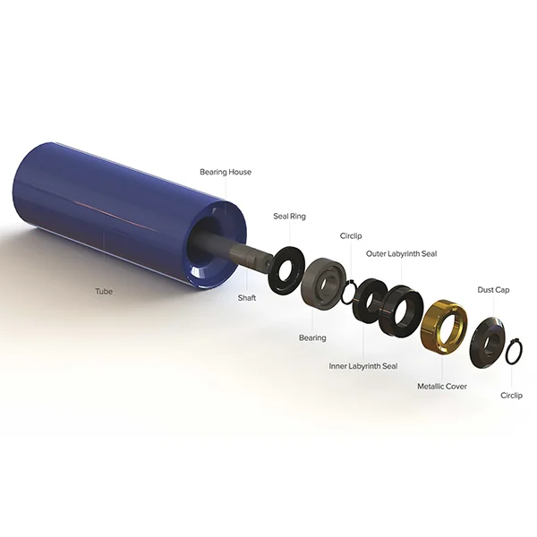 Customizable Conveyor Steel Carrying Roller From Chinese Factory Wear ...