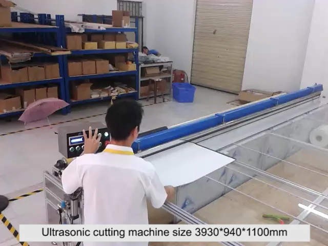 Automatic Ultrasonic Fabric Roller Blind Cutting Machine For Sunscreen ...