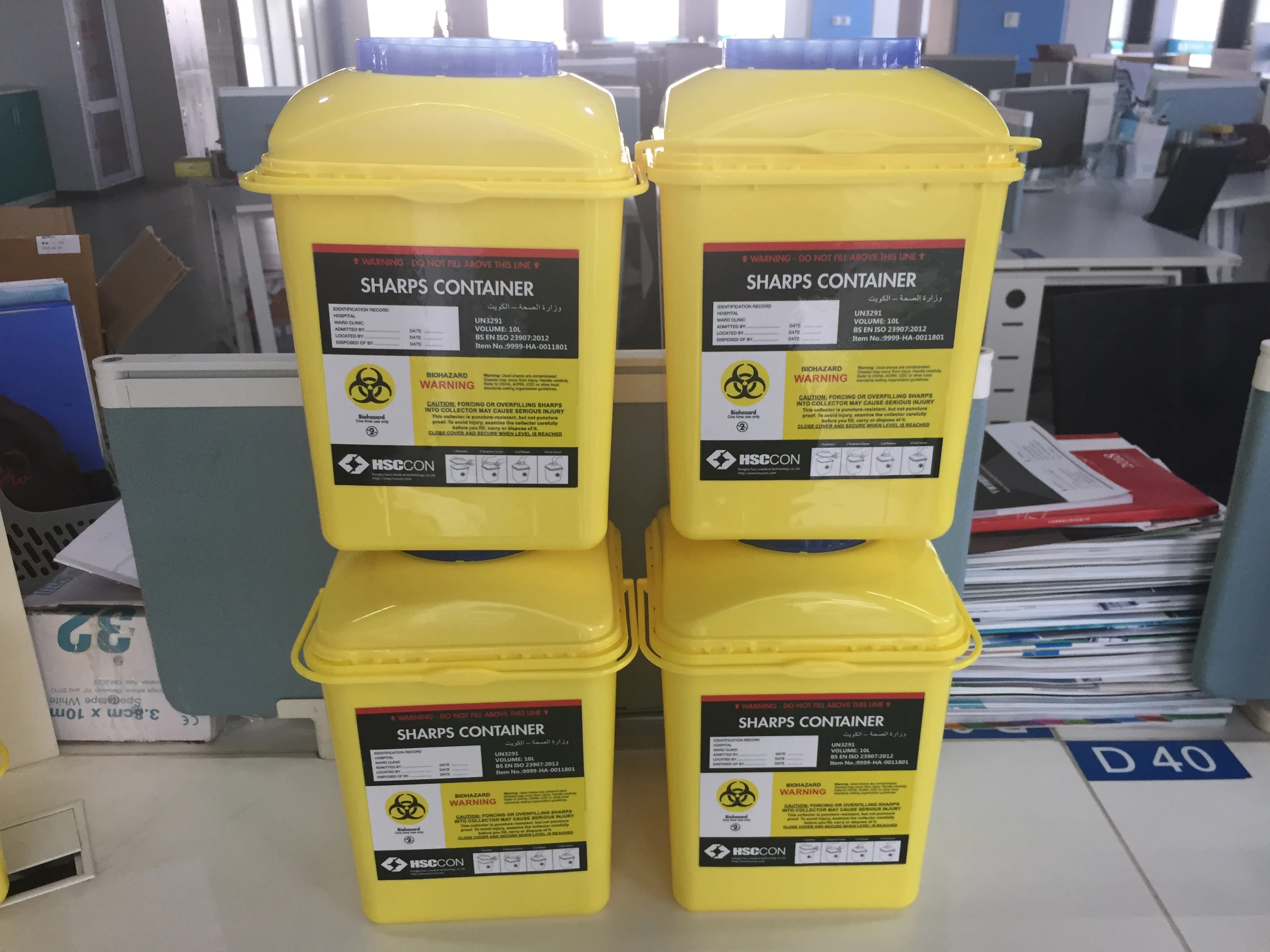 Iso Safety Hospital Medical Needle Blade Storage Custom Color Label ...