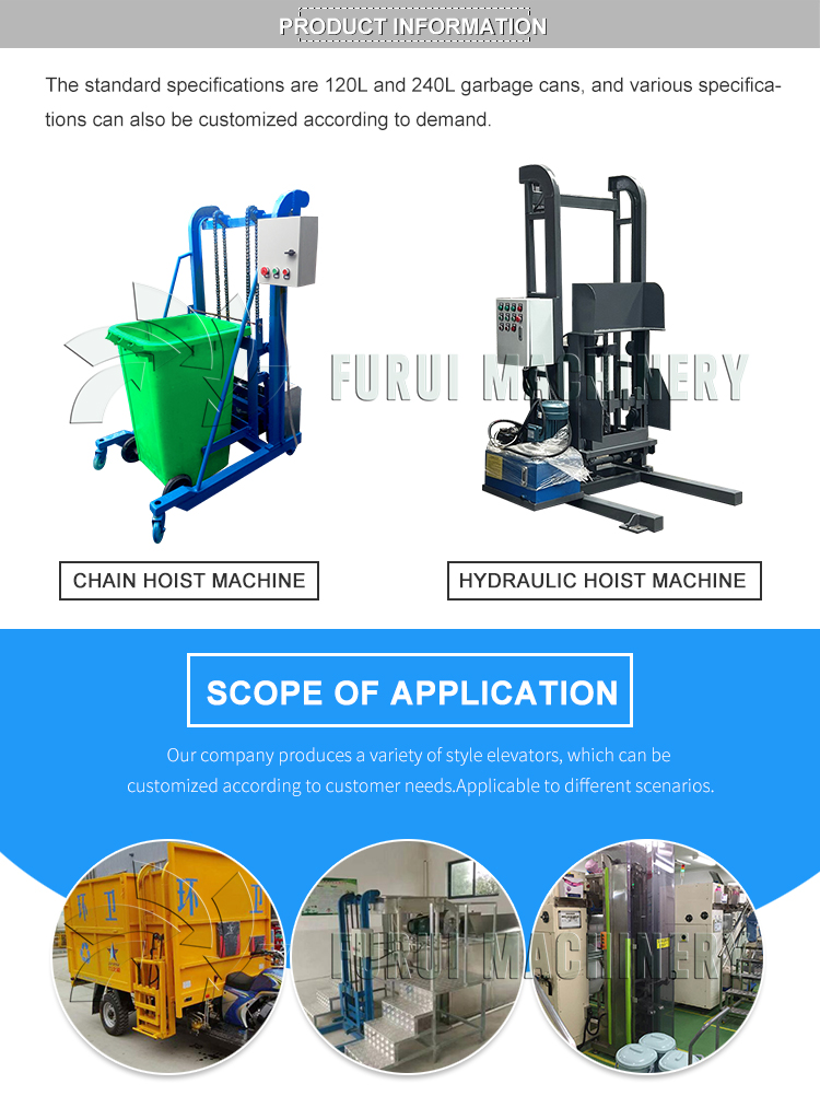 Garbage Bin Vertical Dumping Elevator - Efficient Waste Disposal
