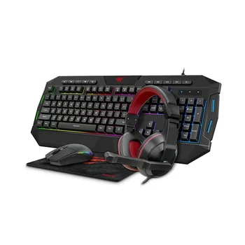 Kb501cm Wired Keyboard And Mouse Combo 4 In 1 Gaming Combo Set Gamer ...