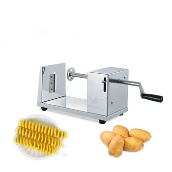 Manual Twist Potatoes Tower Spiral Slicer Chips Machine Potato Rotate ...