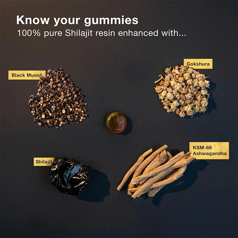 Pure Himalayan Shilajit Gummies - Natural Health Boosters