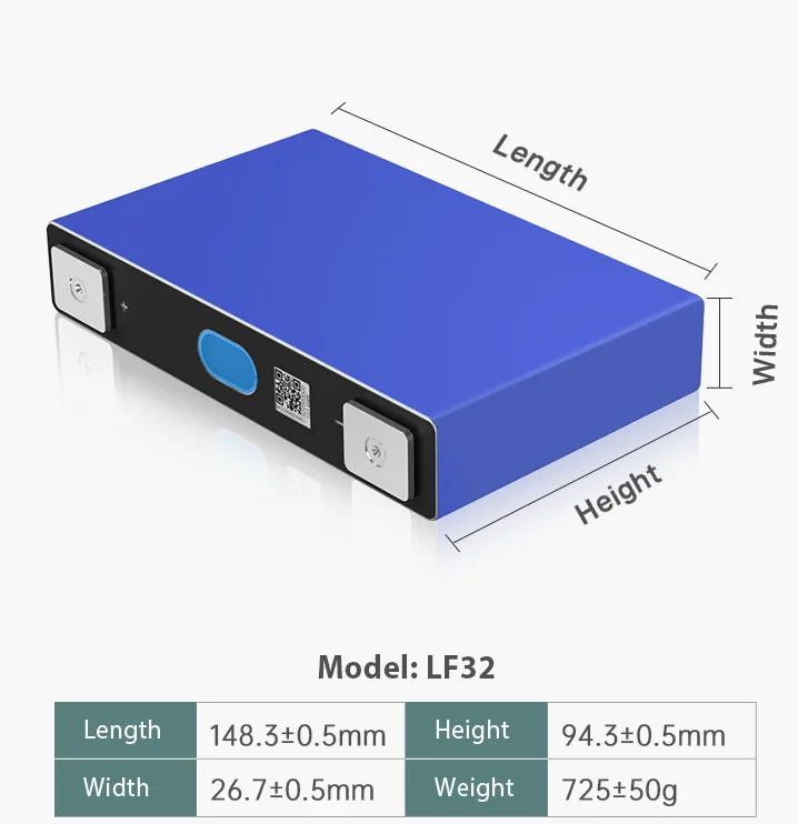 Ev Grade A Lifepo4 Prismatic 3.2v 32ah 50ah 80ah 90ah 105ah 230ah 100ah ...