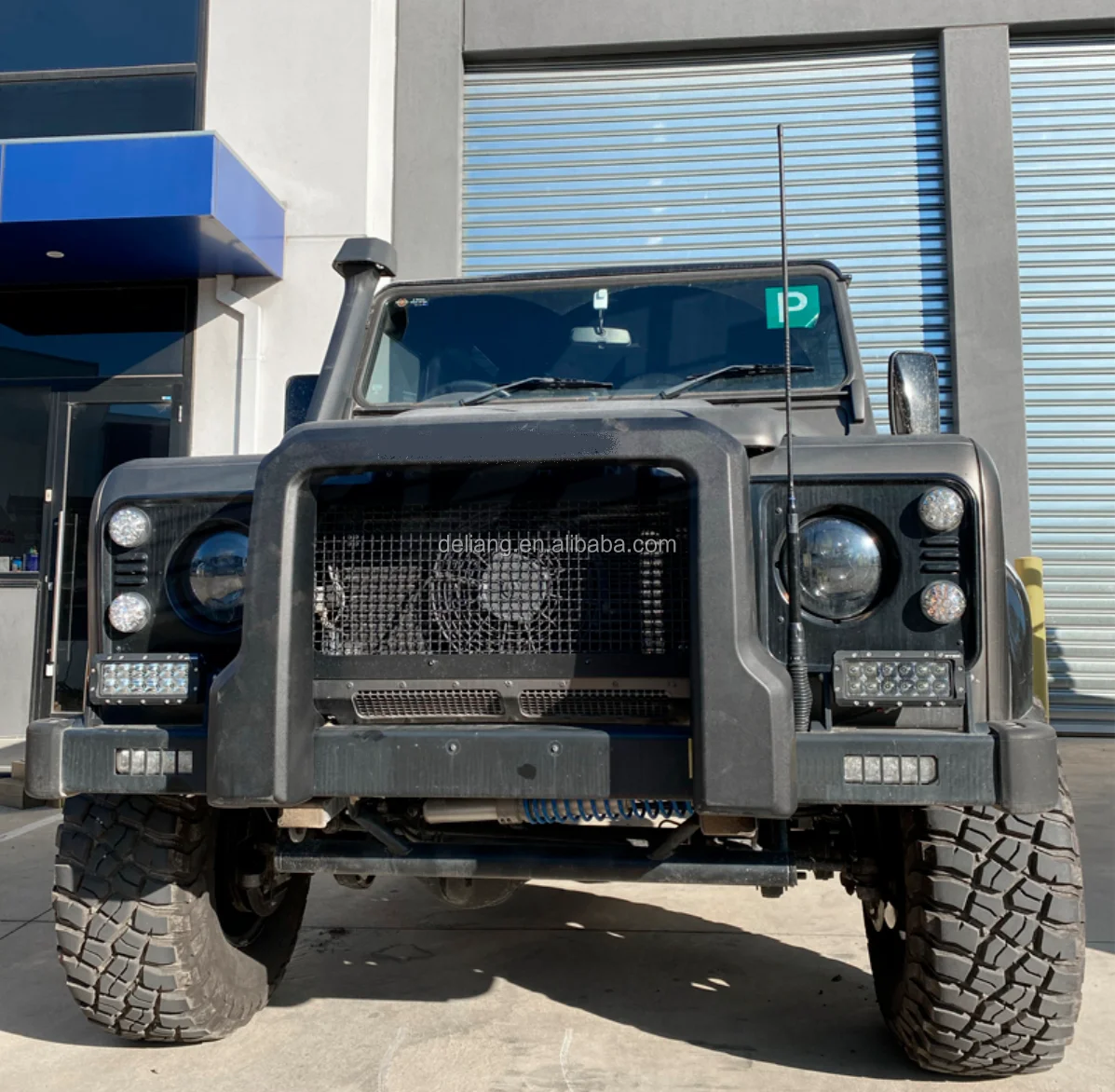 FRONT BUMPER a FRAME PROTECTION BAR NUDGE BAR for LAND ROVER DEFENDER ...