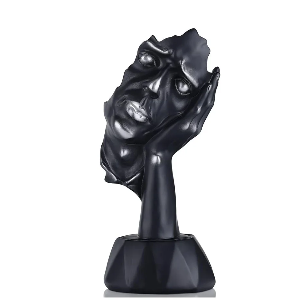 Creative Abstract Men Mask Statue, Do Not Listen Do Not Look Abstract ...
