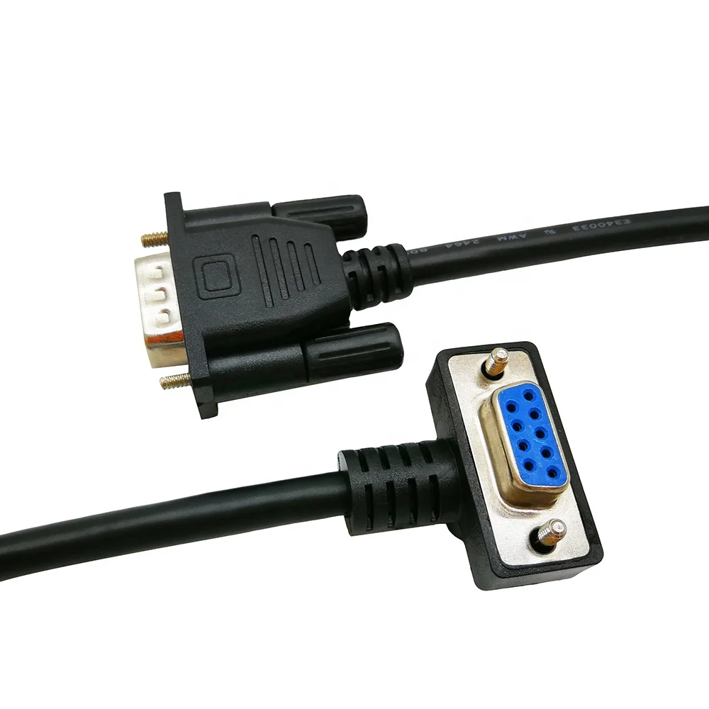 RS232 Serial Cord Right Angle DB9 Female to Female Cable| Alibaba.com