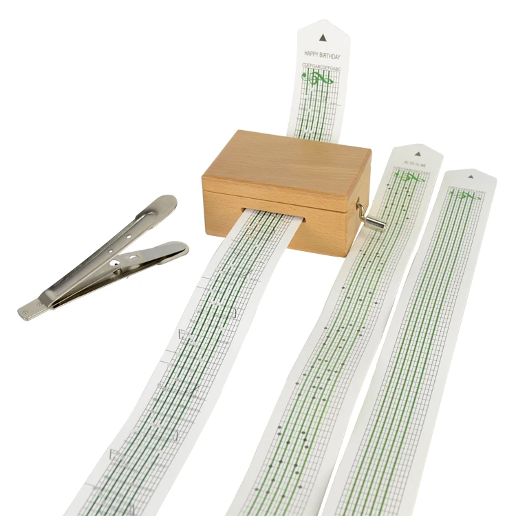 Wooden 15 Note Paper Strip DIY Music Box| Alibaba.com