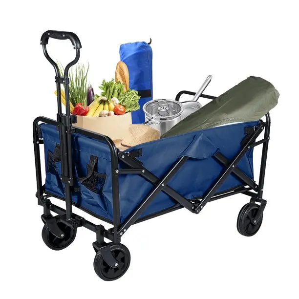 Wholesale Steel 600d Camping Garden Transport Folding Cart