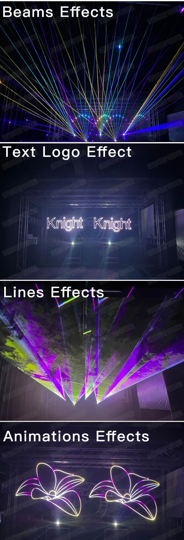 Animation Writing RGB Scan Lines DMX Laser Beam Light 4W