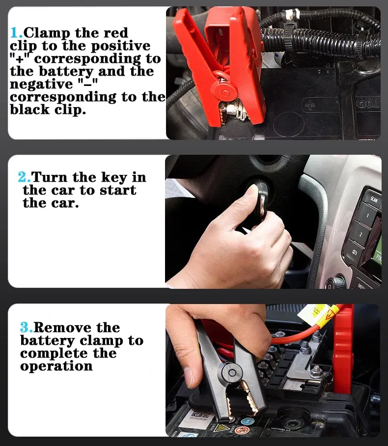 Multi-function Portable Car Emergency Battery Booster