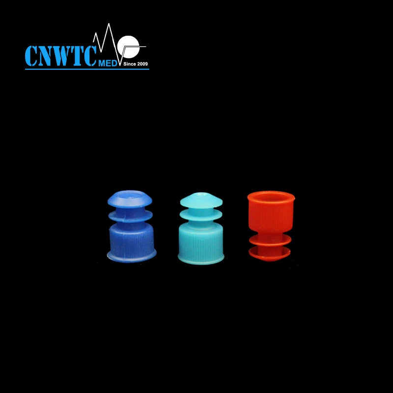 Lab Use Red Blue Color 12mm/13mm/16mm Plastic Tube Stopper For Test ...