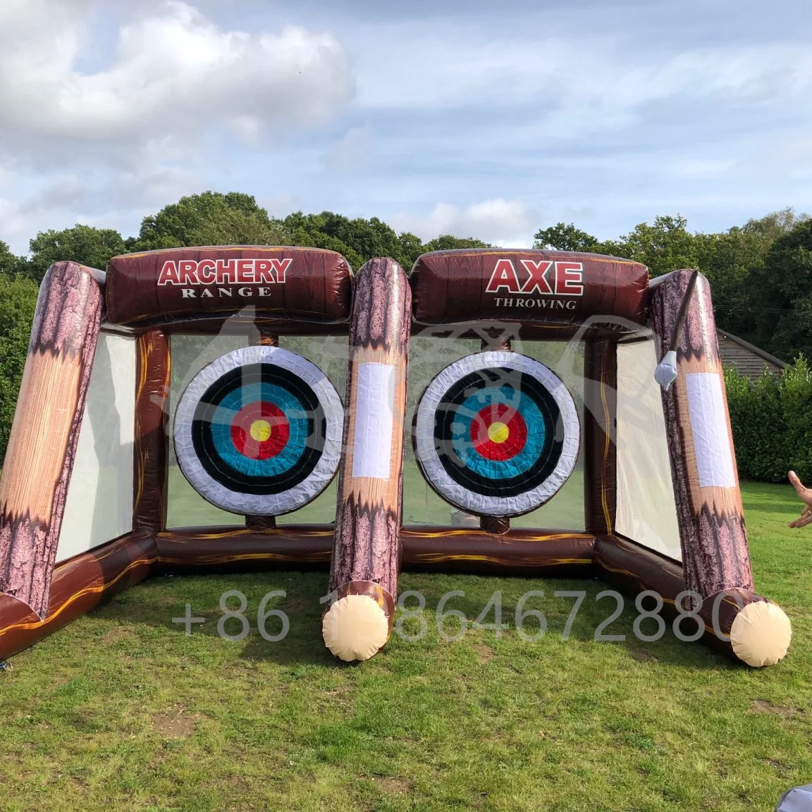 New Design Double Lane Inflatable Axe Throwing Sport Game Tomahawk ...