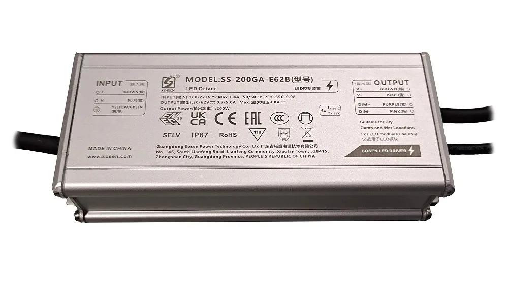 Smart Led Driver 75w 100w 150w 200w 250w 0-10v Dimming Sosen Driver ...