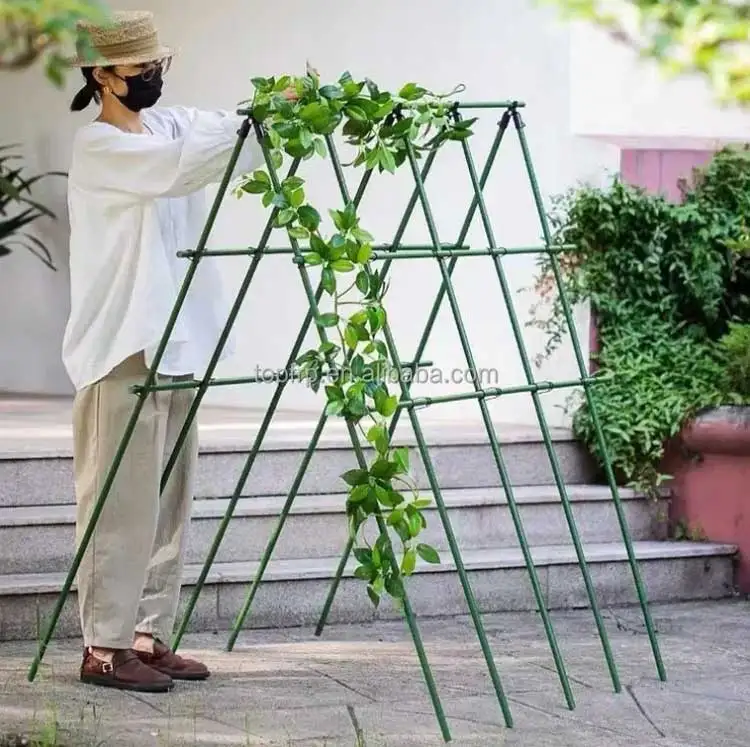 Garden Stake Plastic Coated Plant Stake Fiberglass Plant Stake Holder ...