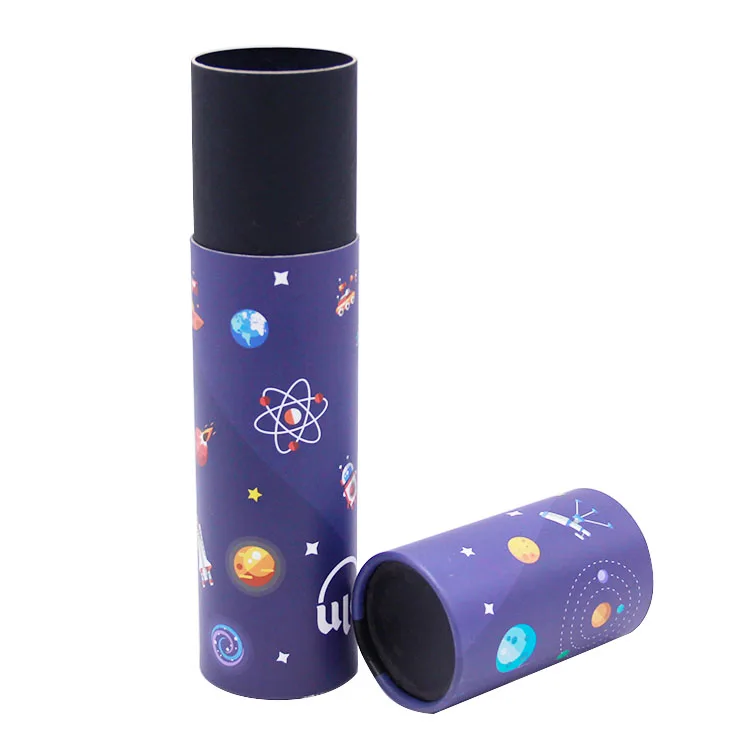 Cylindrical Biodegradable Circular Kraft Box Tube Packaging Cardboard ...