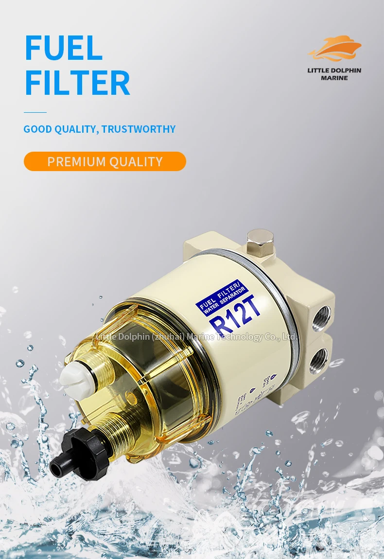 Engine Spare Parts Diesel Fuel Filter R12t For Marine Filter - Buy Fuel ...