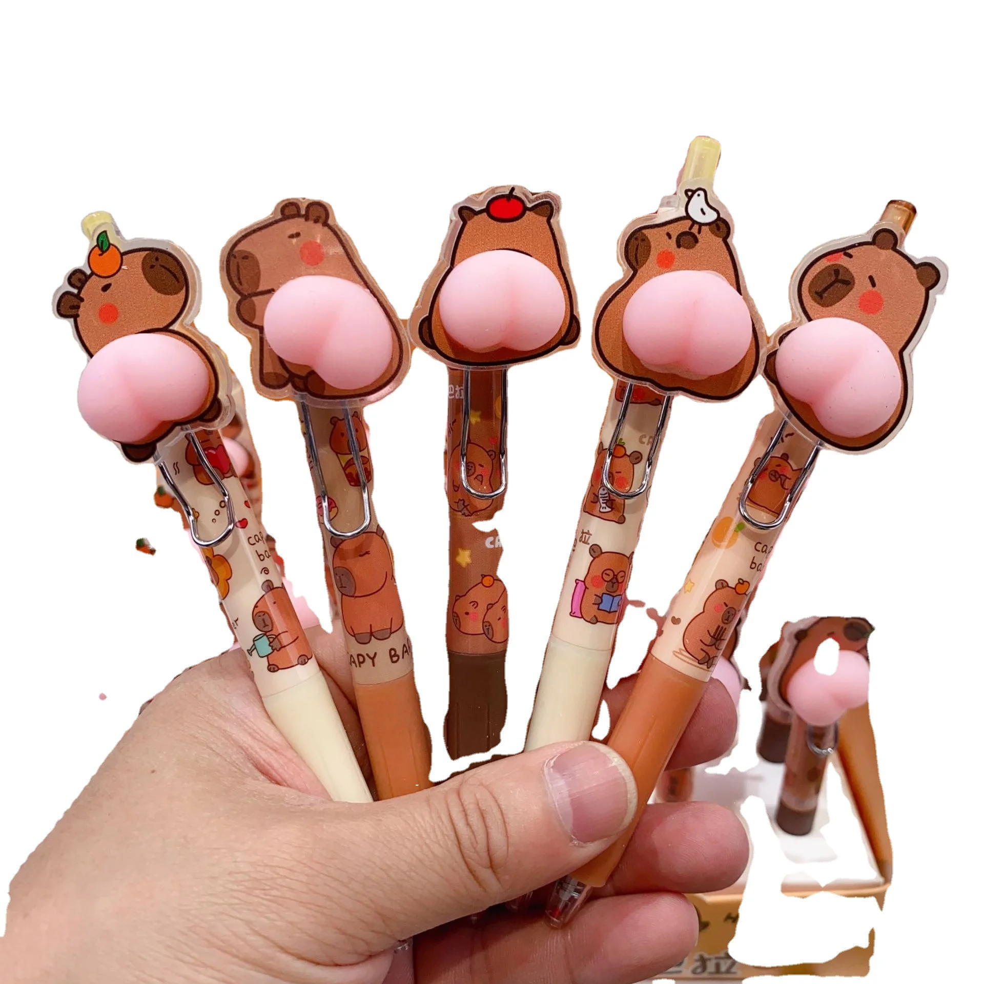 Linda Capybara Neutral Pen cute Cartoon press gel pen Stationery For ...