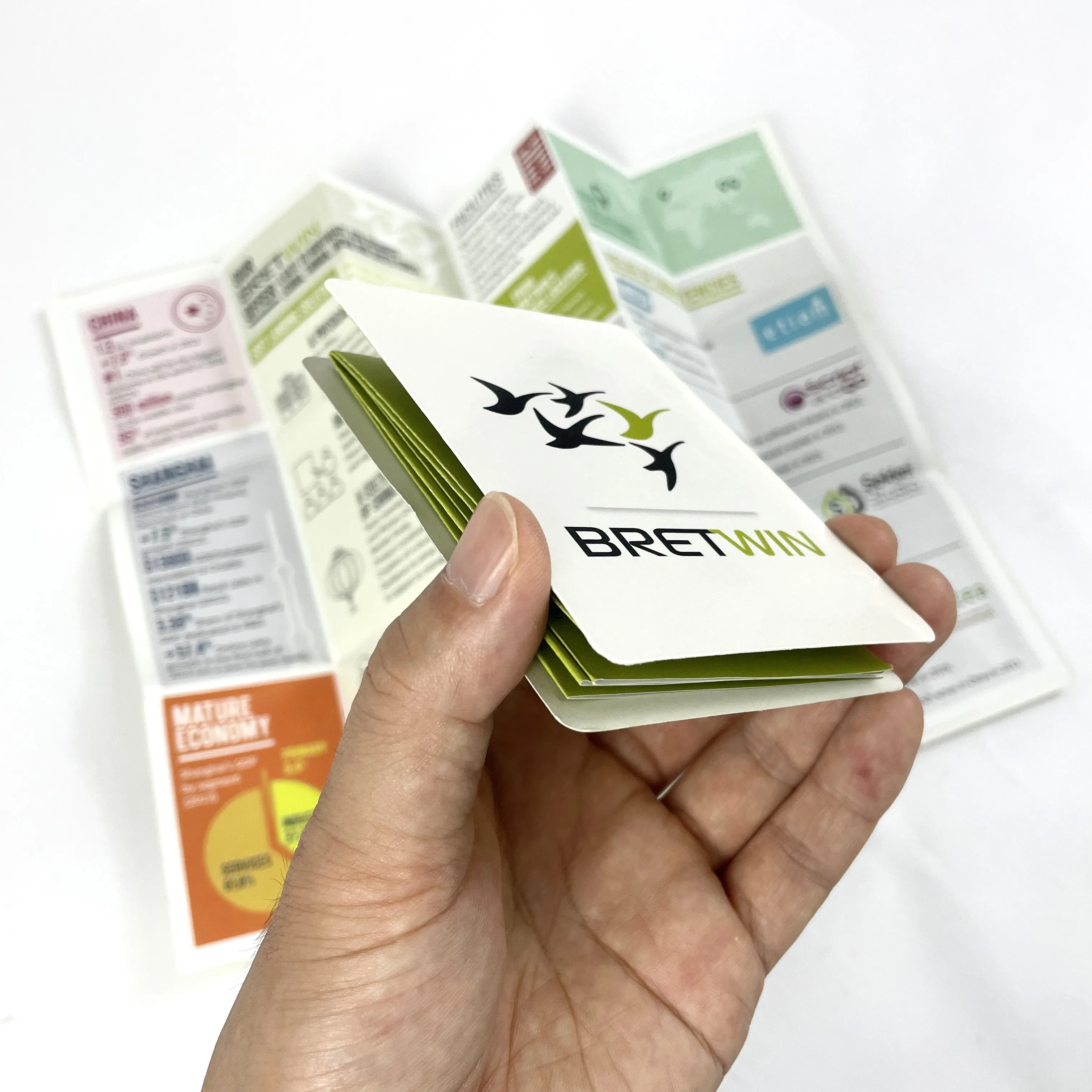 Custom Small Foldable Map Brochure with Covers for Corporate Marketing ...
