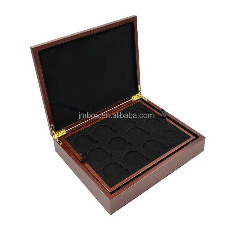Luxury New Design Wooden Coin Gift Boxes with Three Trays| Alibaba.com