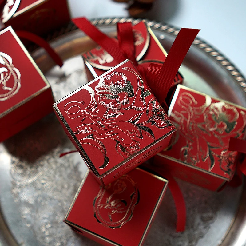 Luxury Custom Small Wedding Chocolate Dragees Boxes Sweet Candy Gift ...