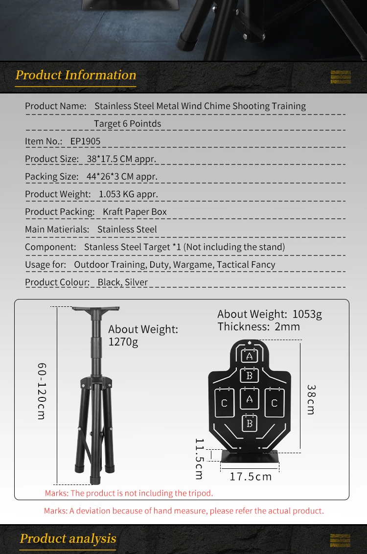ISPC Laser Cut Steel Targets - Ideal for Shooting Training