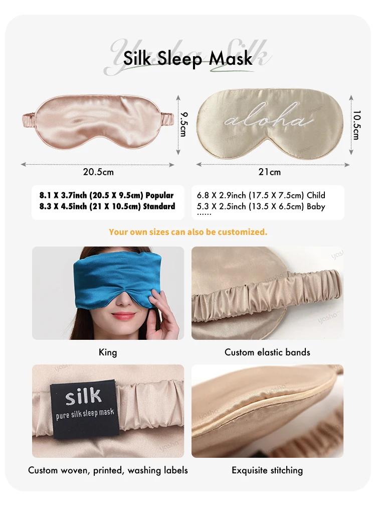 3d Contoured Cup Sleeping Silk Eye Mask Blindfold Soft Comfort Eye ...