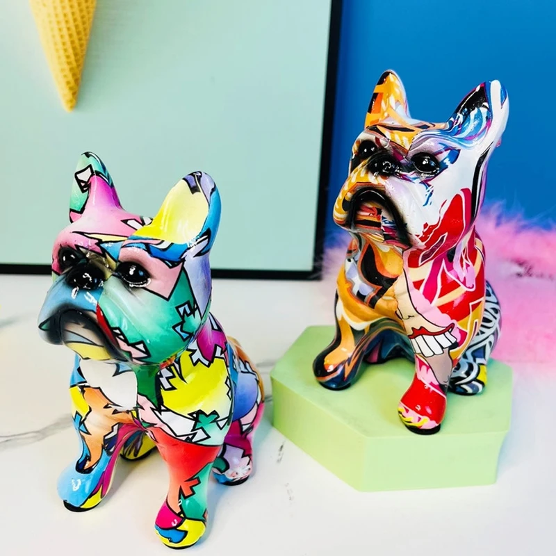 Luxury Home Office Living Room French Bulldog Decor New Creative ...