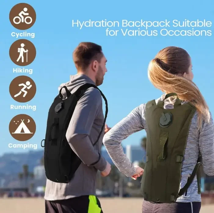 Durable 3l Tactical Hydration Backpack With Bladder & Oem