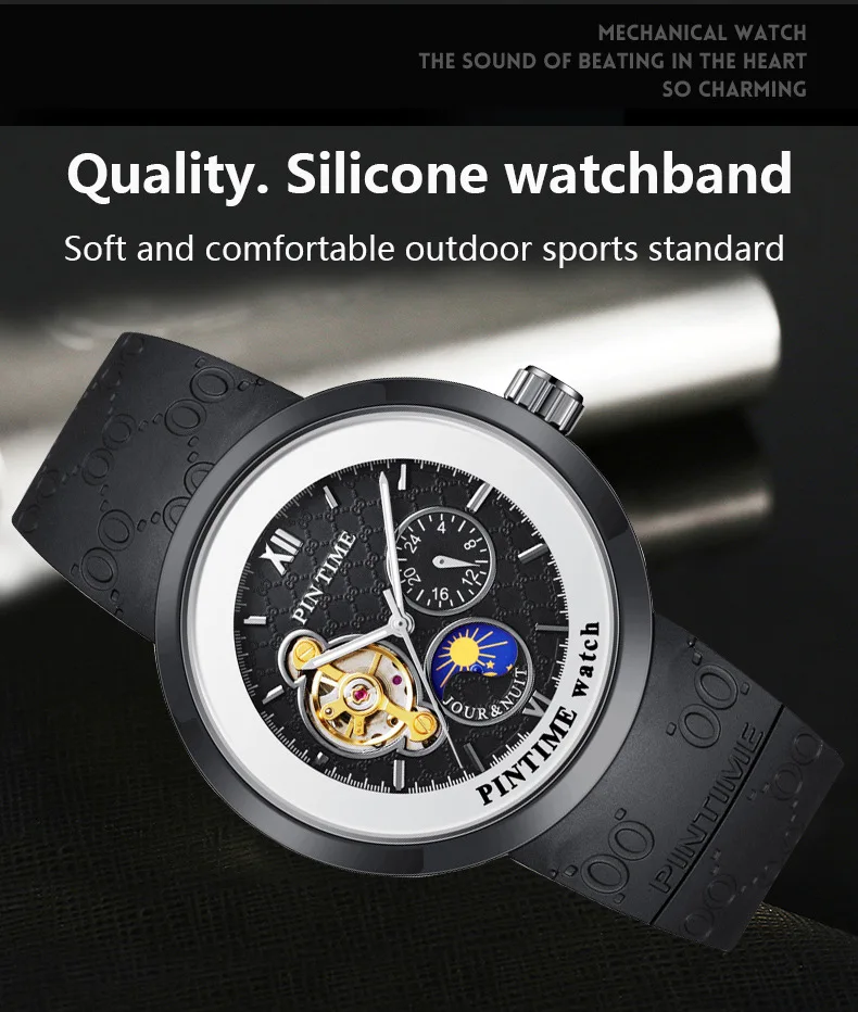 Luxury Skeleton Mechanical Watch - Original Male Automatic Movement