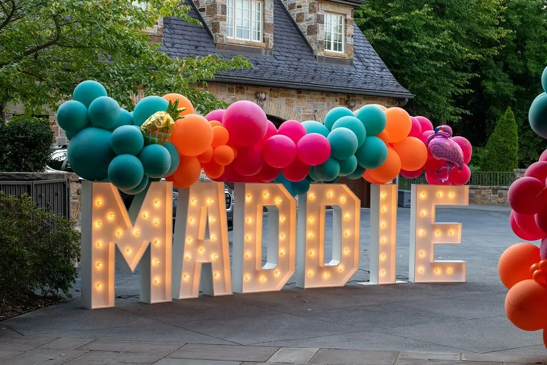 2ft 3ft 4ft 5ft Marquee Letter Led Big Numbers Giant Light Up Letters ...