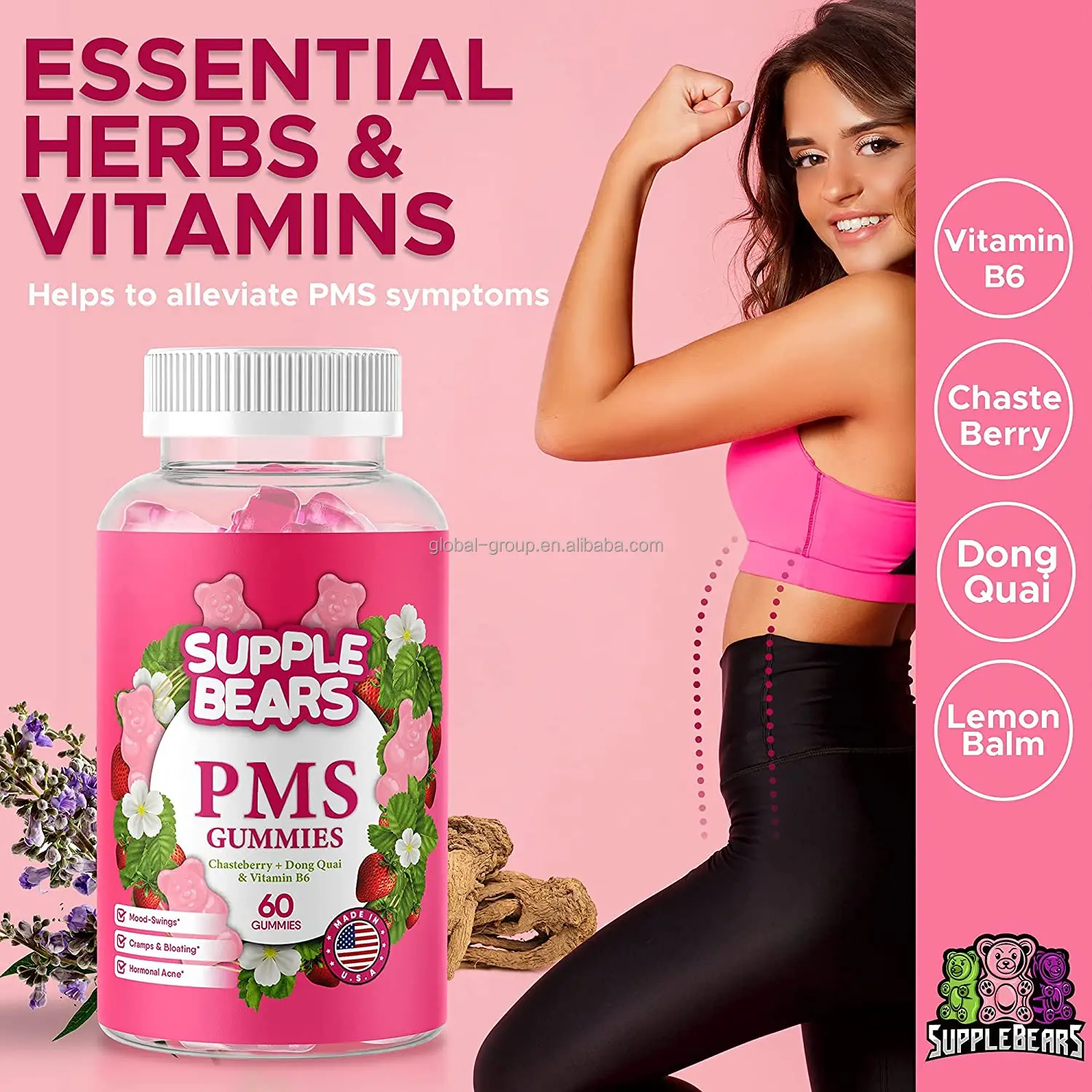 Pms & Menstrual Her Life Stages Pms Support Supplement For Women Pms ...