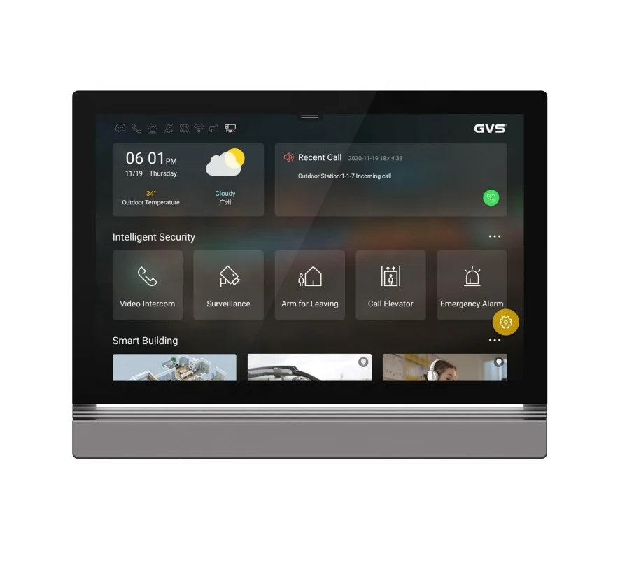 KNS Home Automation Control System - Touch Panel Video Intercom with ...