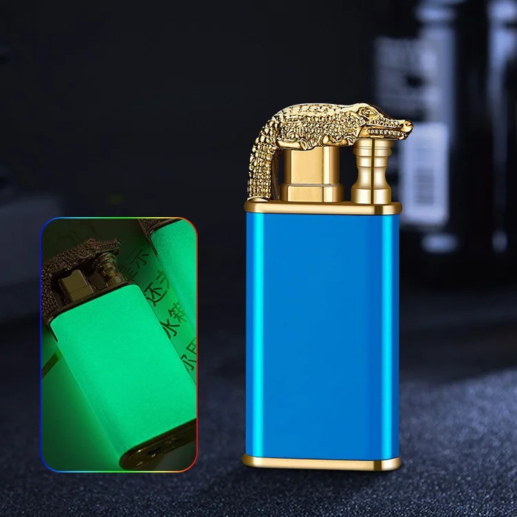 Exquisite Gift Boxwindproof Croc Dragon Cigar Torch Tiger Lighter Jet ...