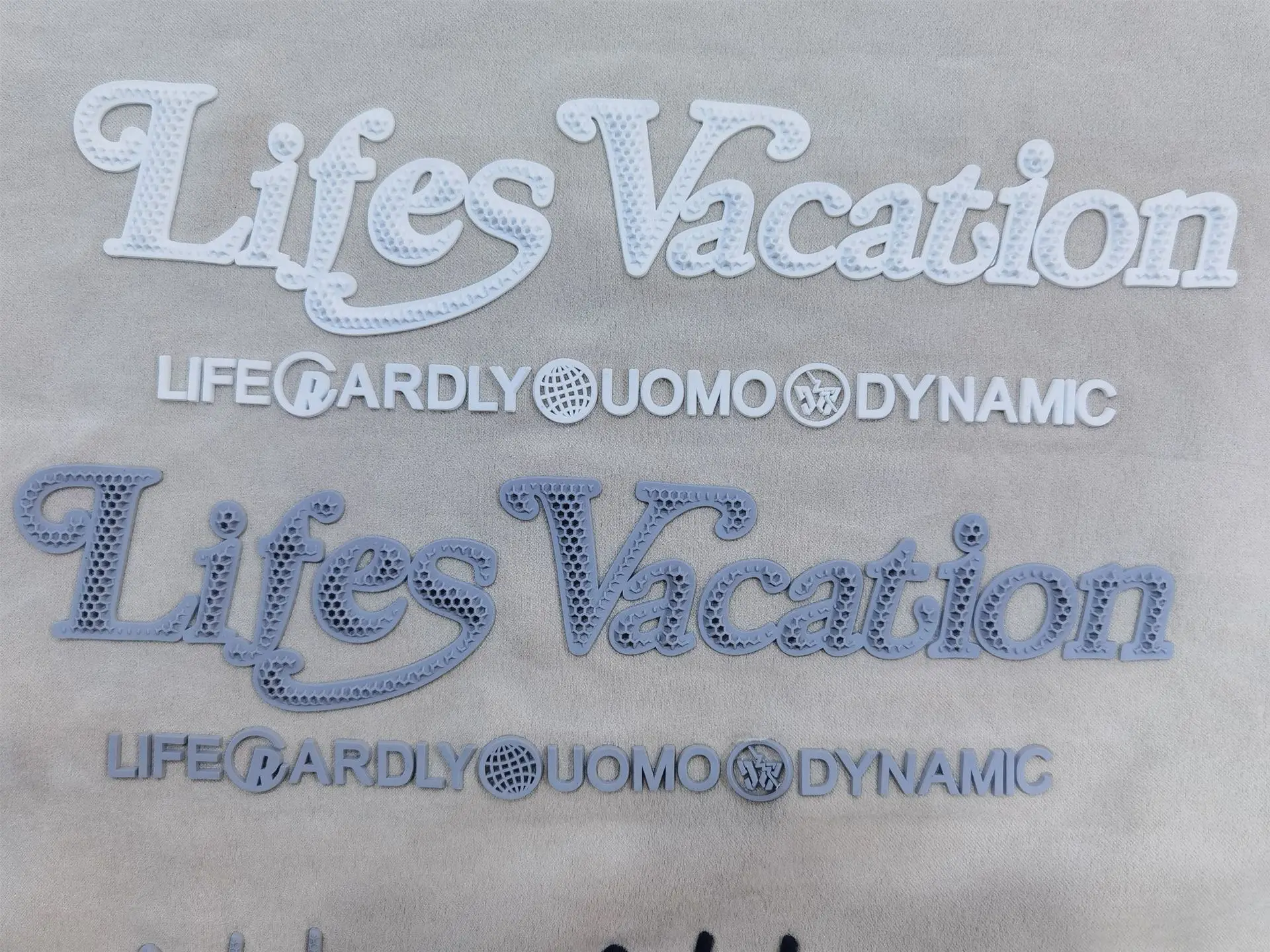 Custom 3D Raised Logo Tagless High Density Rubber Sticker