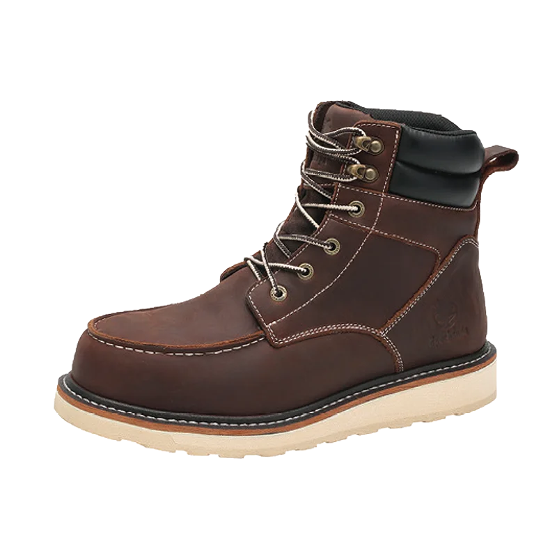 Men's Industrial Work Boots with Low Temperature Hot Melting Made of ...