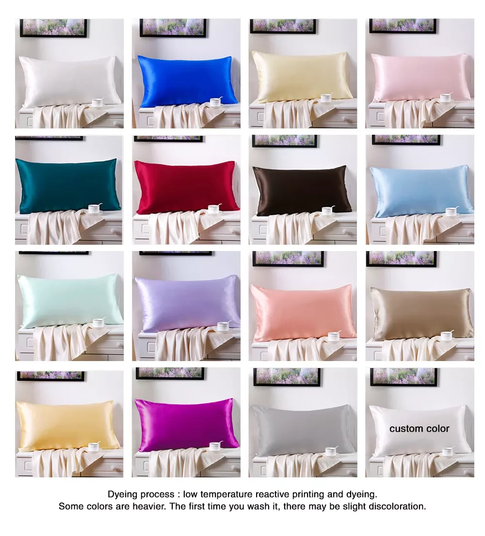 Custom Super Soft Silk Satin Pillowcases - Luxury & Comfort