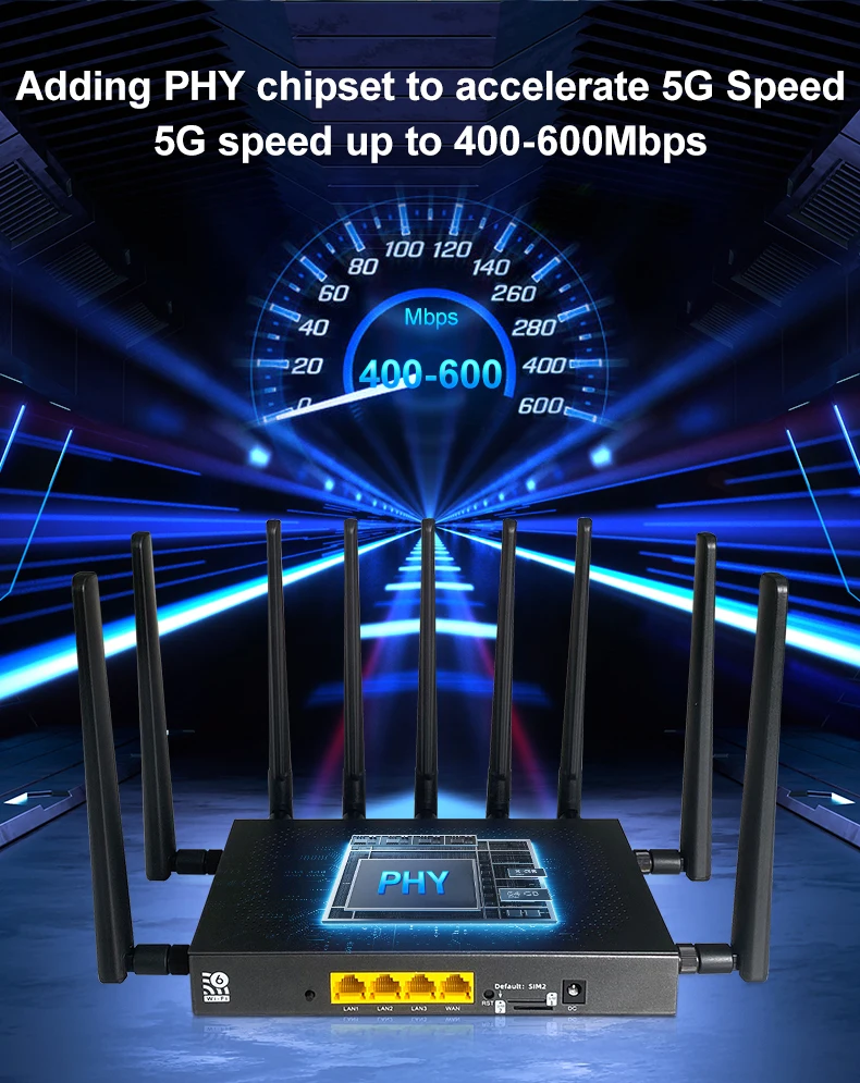 Industrial 802.11ax Gigabit M2 Openwrt Wireless WiFi Router Wi Fi 4G 5G ...