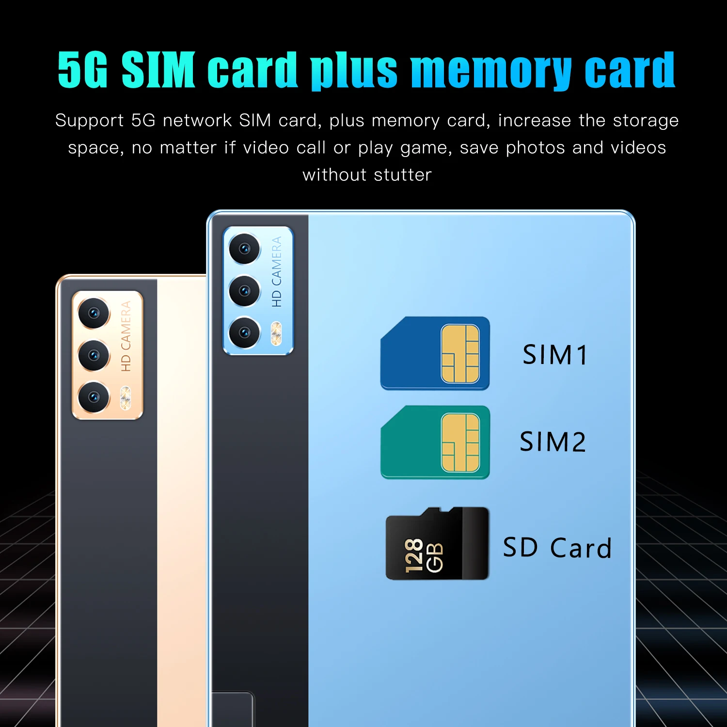 New 2024 Pad Mini Dual SIM Tablet PC with 8GB RAM 256G ROM 10.1 Inch ...