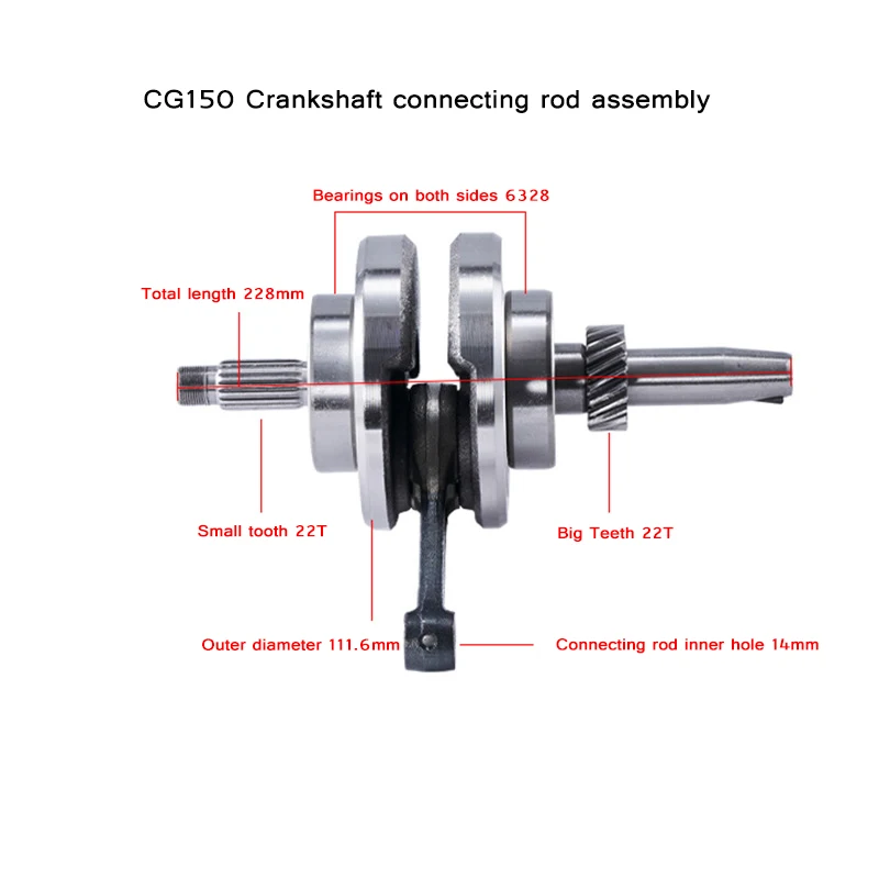 Crankshaft Motorcycle Engine Head Accessories Crankshaft and Connecting ...