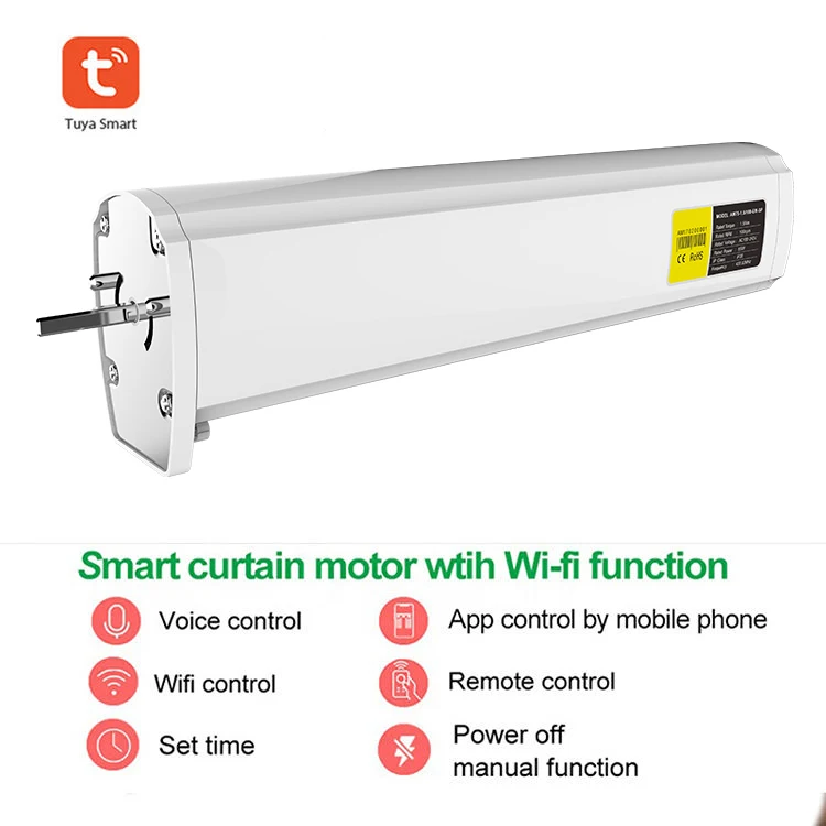 AOK Am75 Quiet Curtain Motor - Smart Tuya Motorized Control