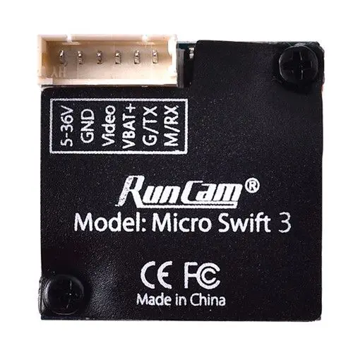 Runcam Micro Swift 3 V2 4:3 600tvl Ccd Mini Fov 145 2.3mm Fpv Camera ...