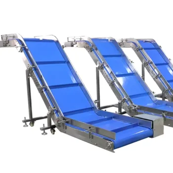 Pu Hopper Elevator Baffle Climbing Inclined Cleated Conveyor Belt ...