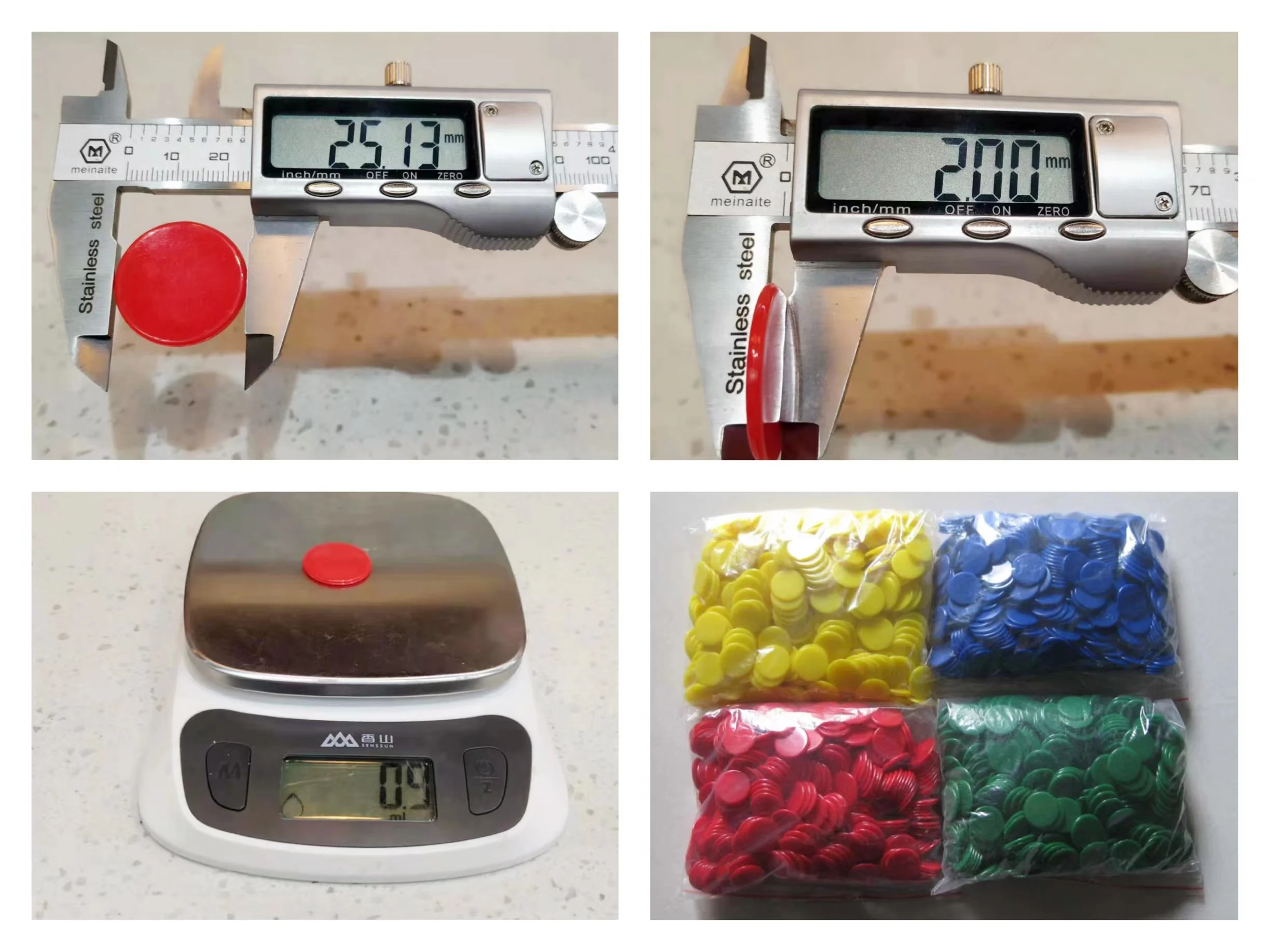 Customizable Plastic Tokens for Board Games - Brighting